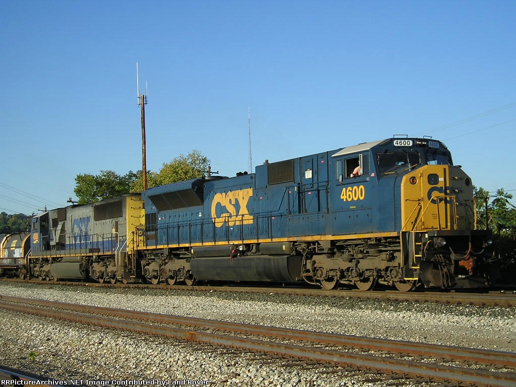 CSXT 4600 SD 80 Mac On CSX K 587 Southbound